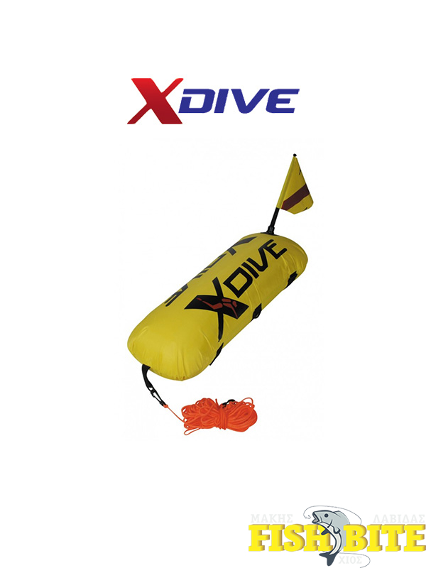 Σημαδούρα PVC Mε Kάλυμμα Nylon Κίτρινη - Fishbite.gr