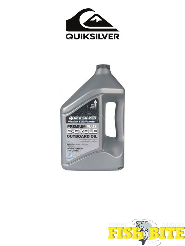 Λάδι Μίξης Διχρονης Μηχανής Quicksilver Premium Plus 4Lt - Fishbite.gr